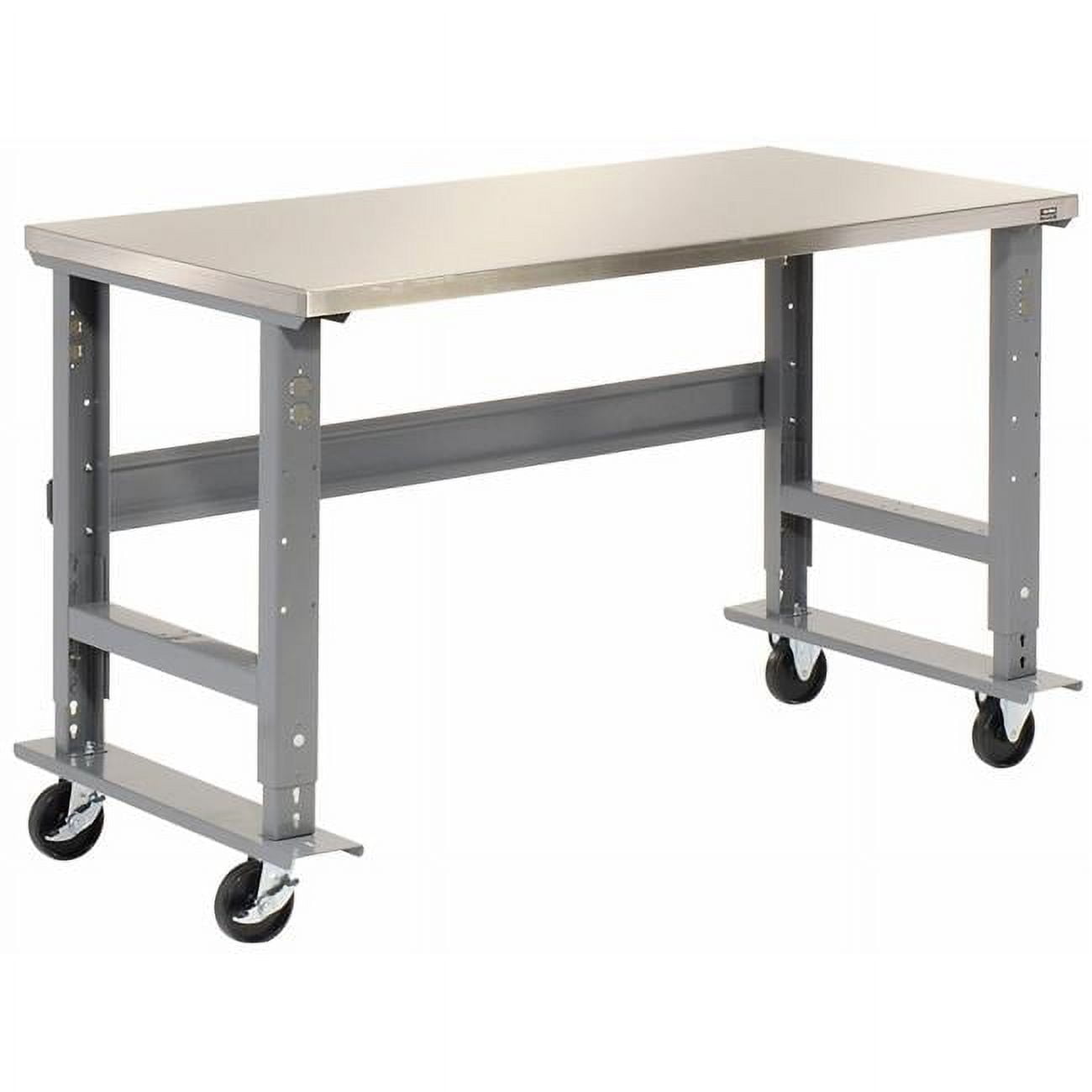 Global Industrial Mobile Adjustable Height C-Channel Leg Workbench ...