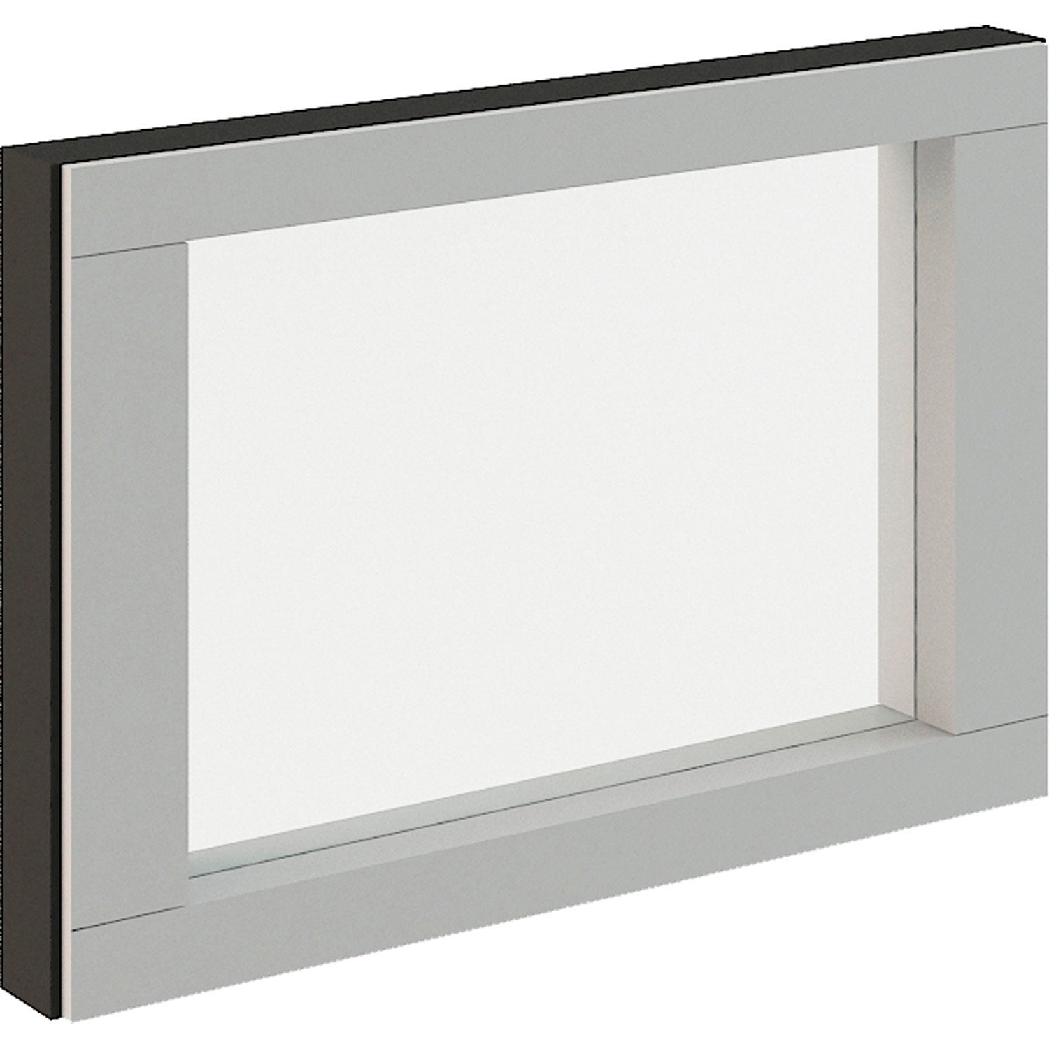 Global Industrial Modular Partition Stacking Panel with Glass, 24"W x ...