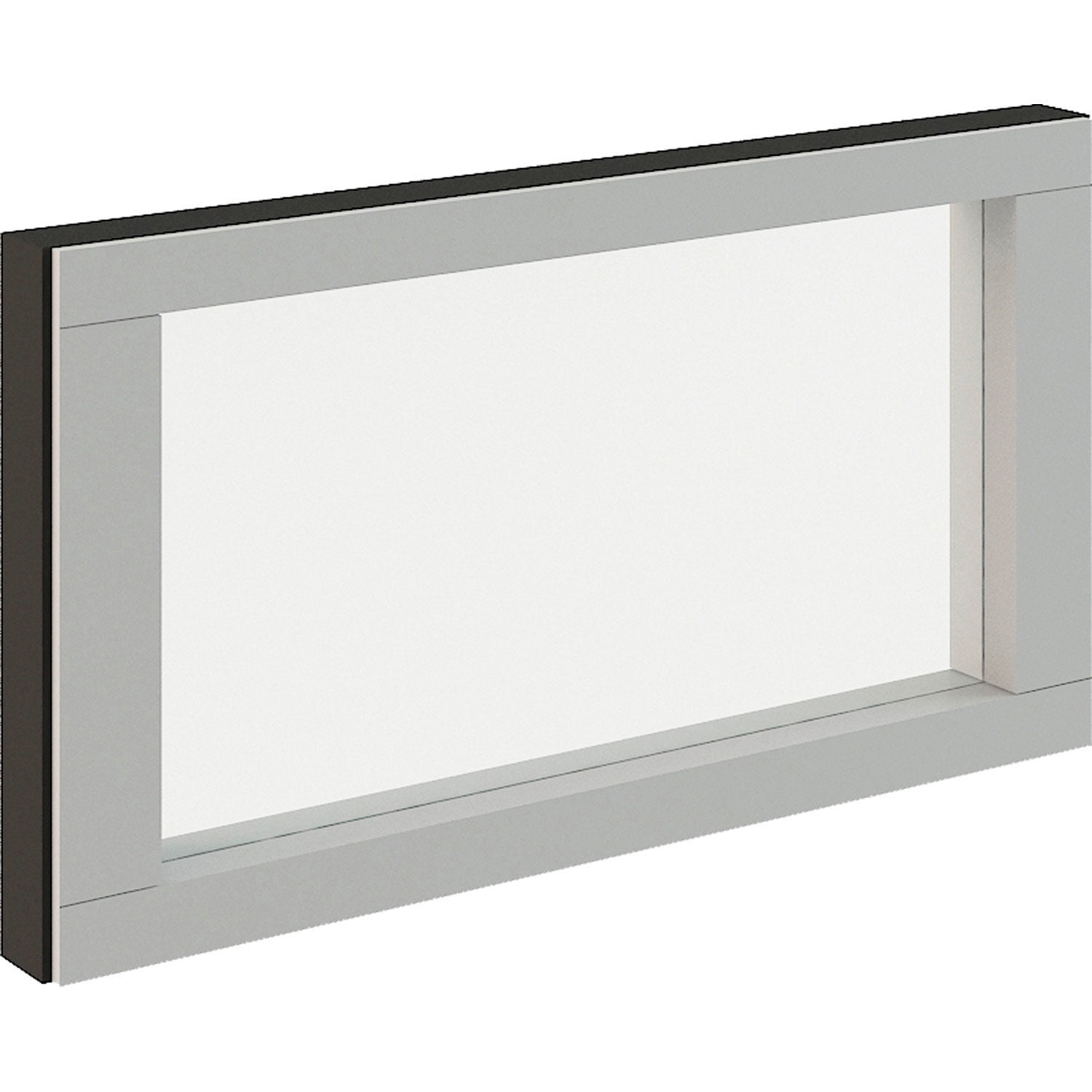 Global Industrial Modular Partition Stacking Panel with Glass, 30"W x ...