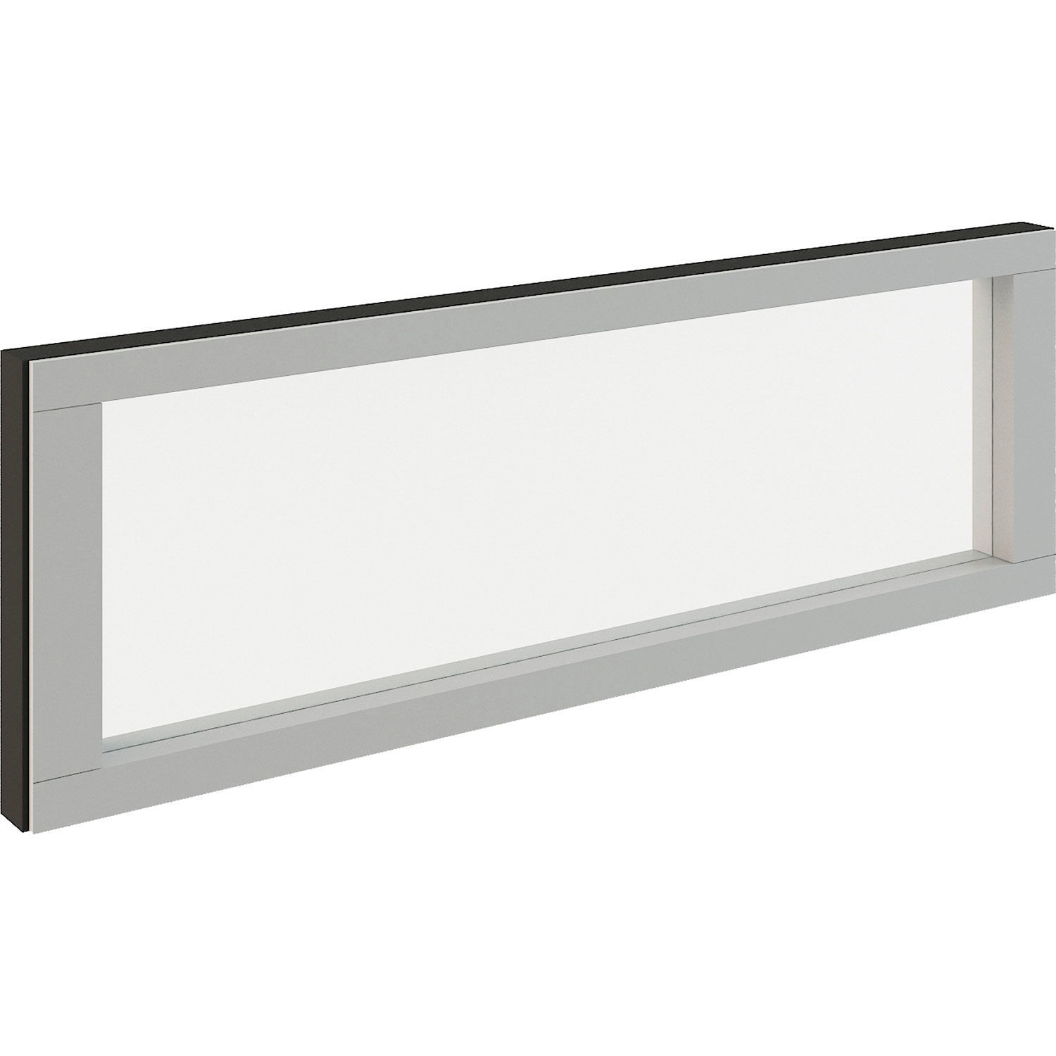 Global Industrial Modular Partition Stacking Panel with Glass, 48"W x ...