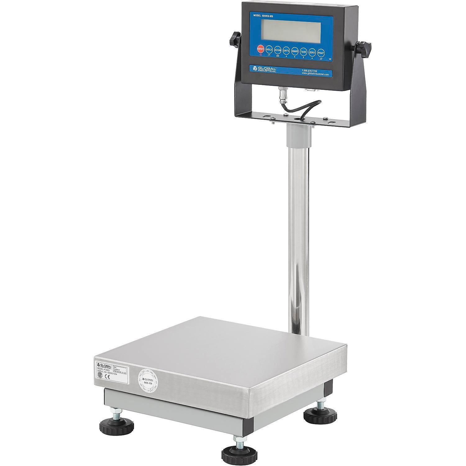 Global Industrial NTEP Bench Scale LCD Display 100 lb x 0.02 lb ...