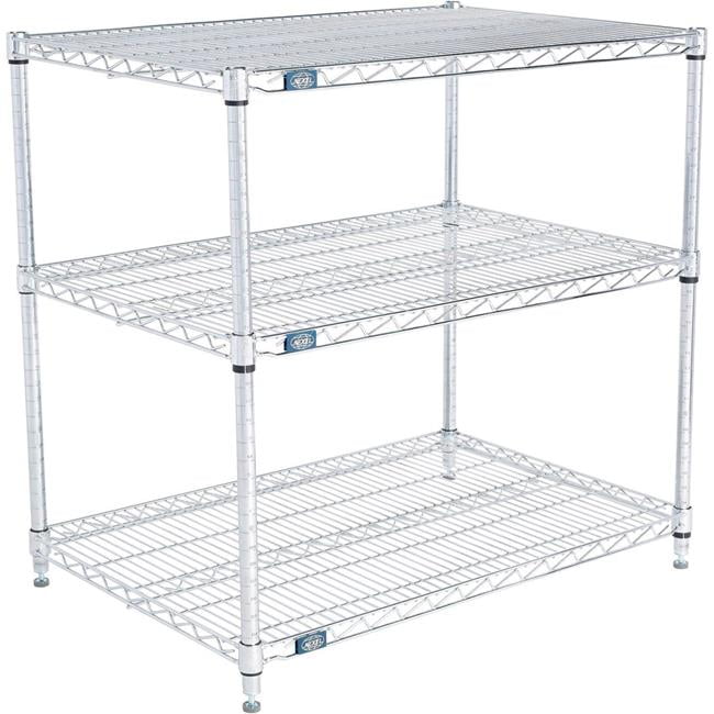 Global Industrial Nexel 3 Shelf Stainless Steel Wire Shelving Unit ...