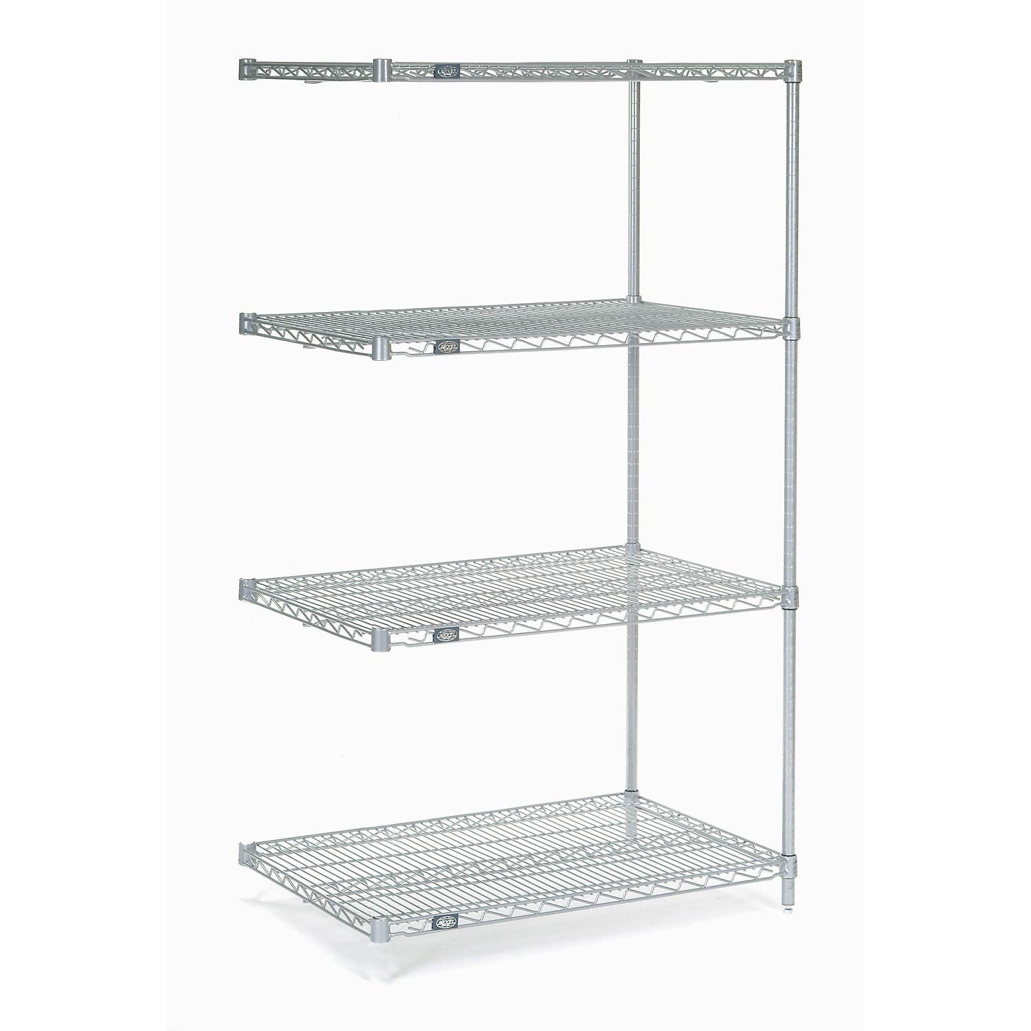 Nexel Chrome Wire Shelving Add-On, 30"W X 24"D x 63"H - Walmart.com
