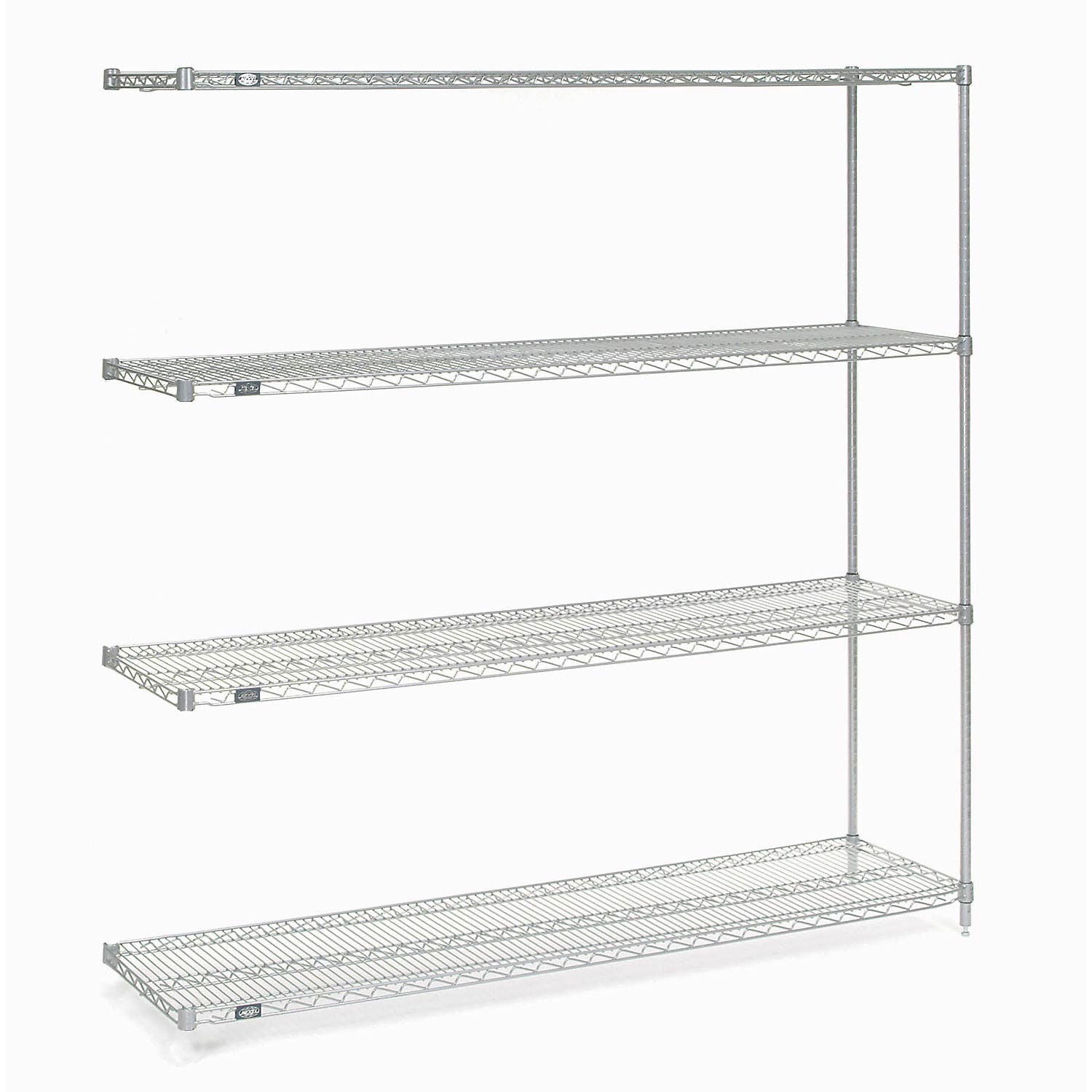Nexel Chrome Wire Shelving Add-On, 72"W X 24"D x 74"H - Walmart.com
