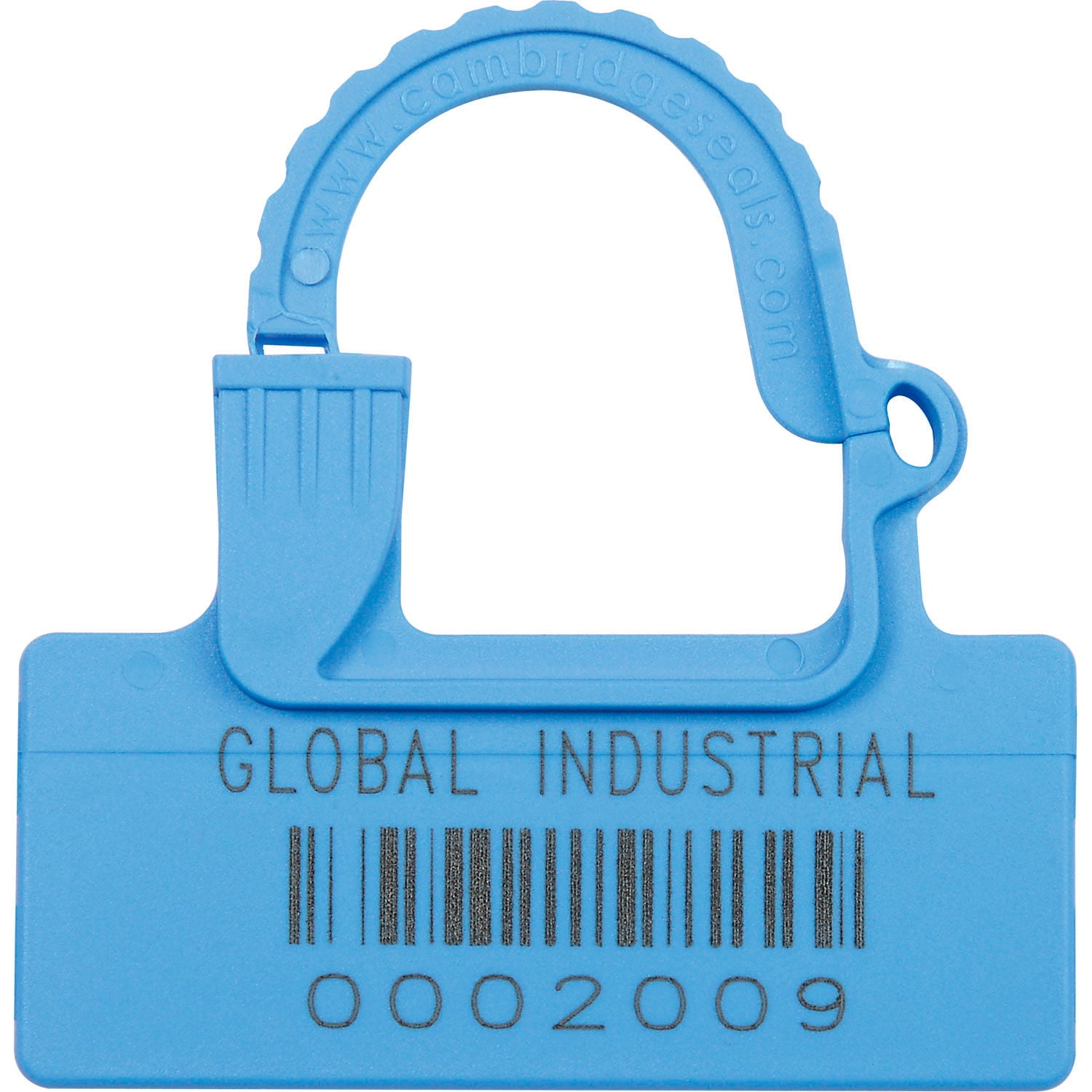 Global Industrial One Piece Padlock Seal, Med Blue, 100/Pack - Walmart.com