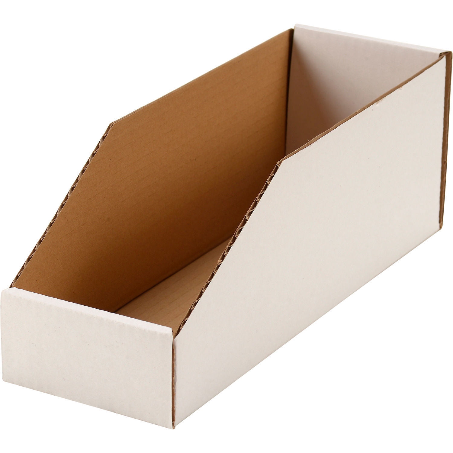 Global Industrial Open Top Corrugated Bin Box, 4"W x 12"D x 4-1/2"H ...