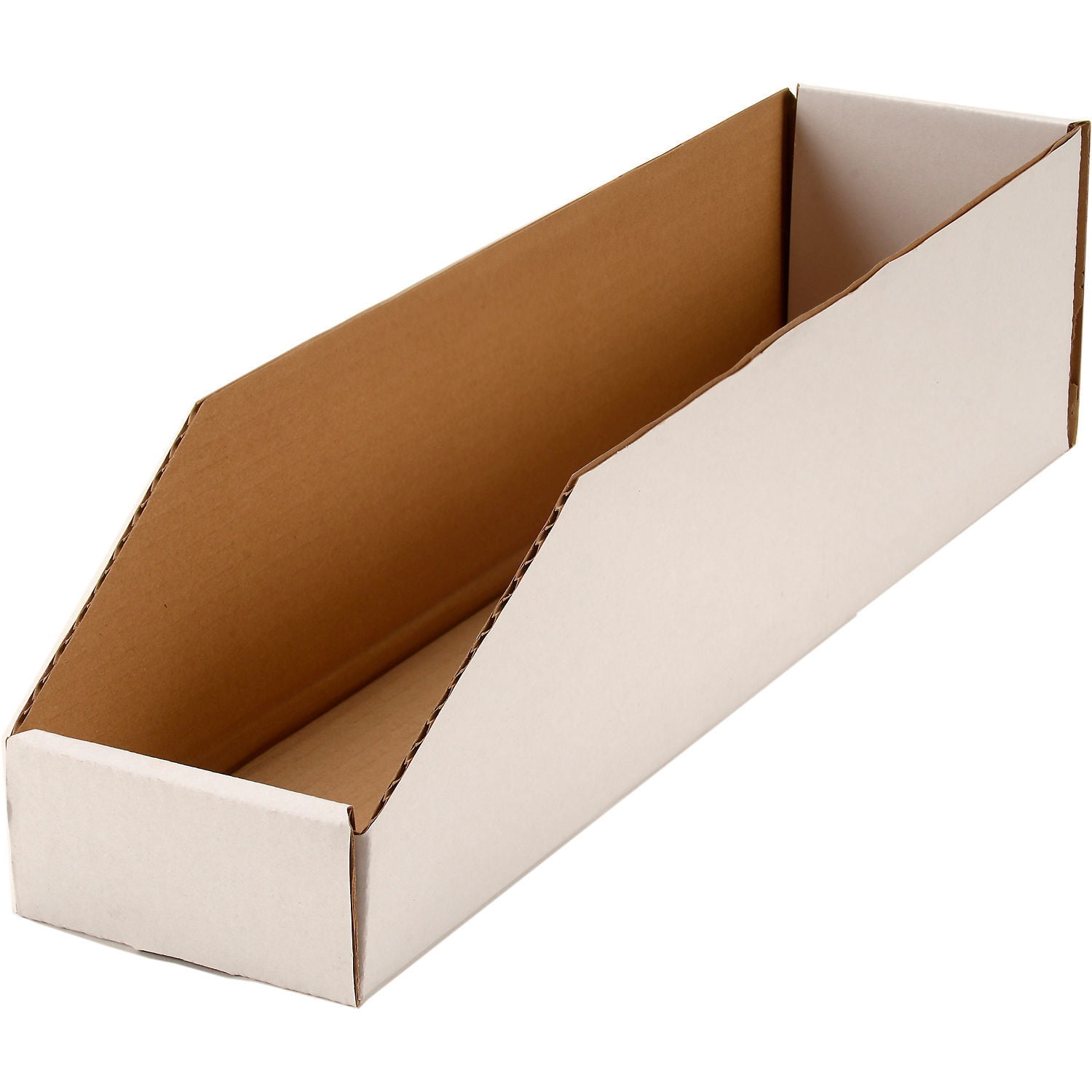 Global Industrial Open Top Corrugated Bin Box, 4"W x 18"D x 4-1/2"H ...