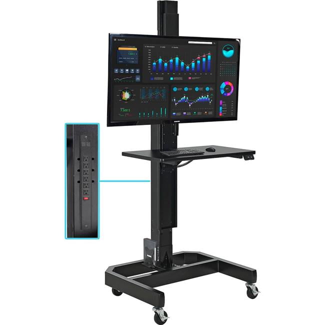 Global Industrial 290902 Orbit Mobile Height Adjustable LCD-LED Cart ...
