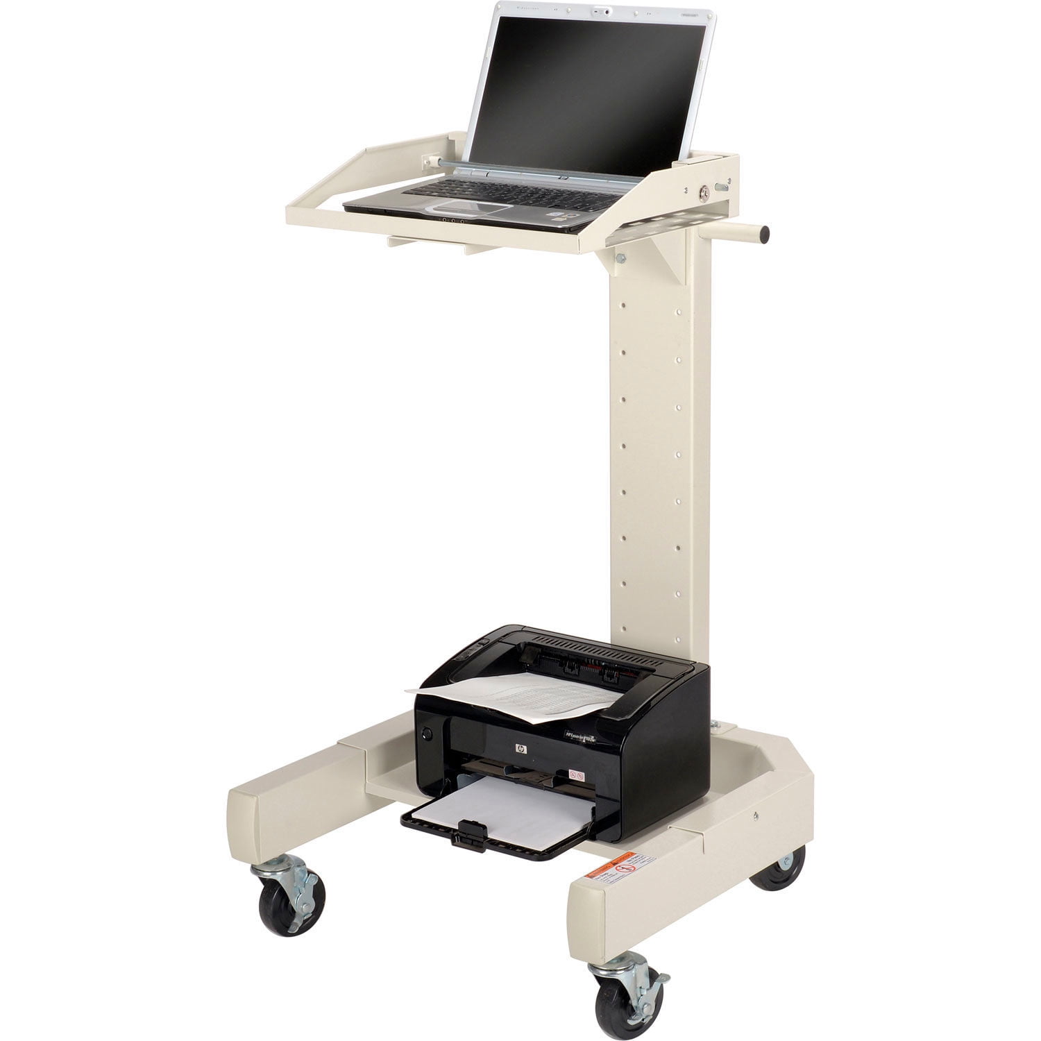 Global Industrial Orbit Mobile Laptop Cart Beige - Walmart.com