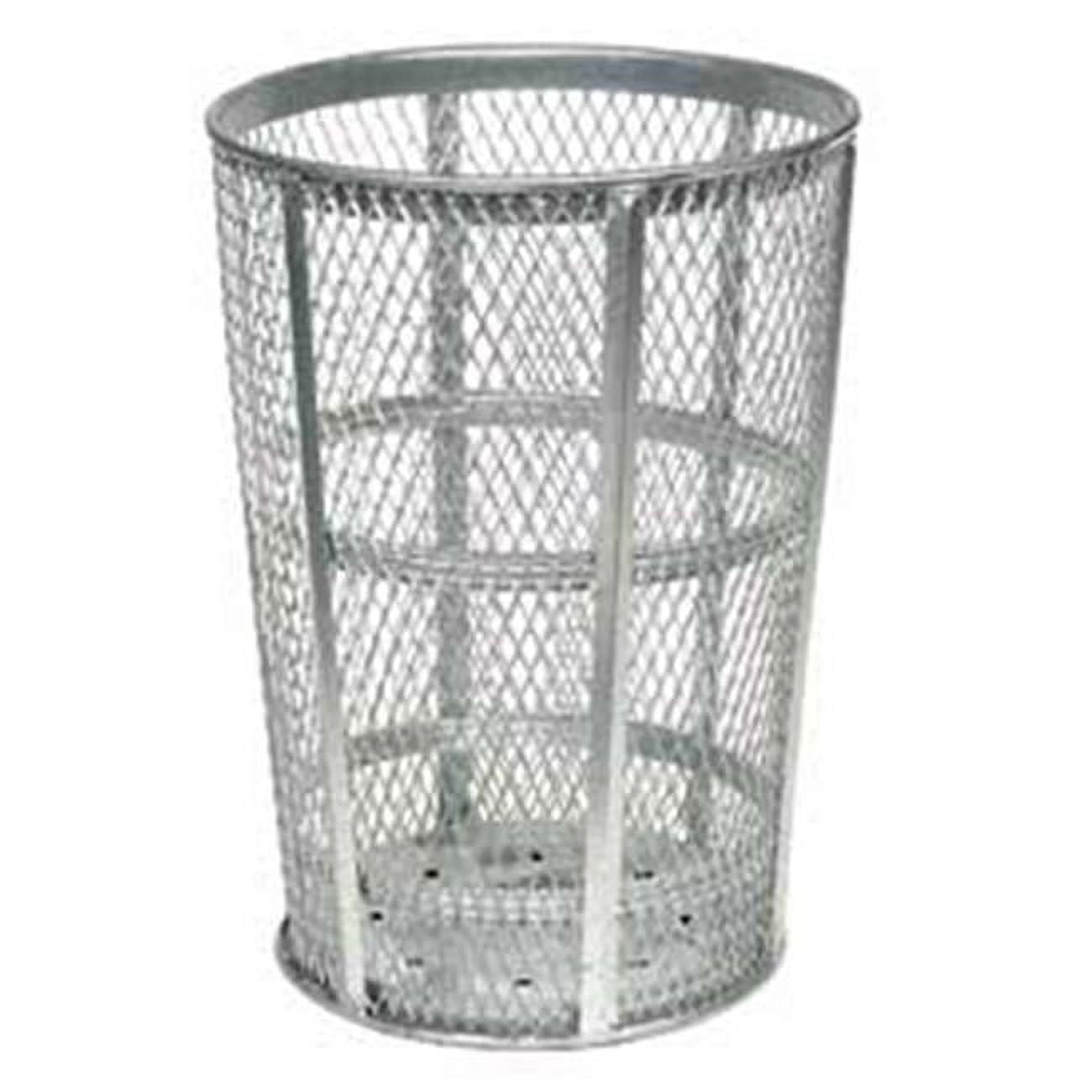 Global Industrial Outdoor Metal Trash Container Galvanized, 48 gal ...