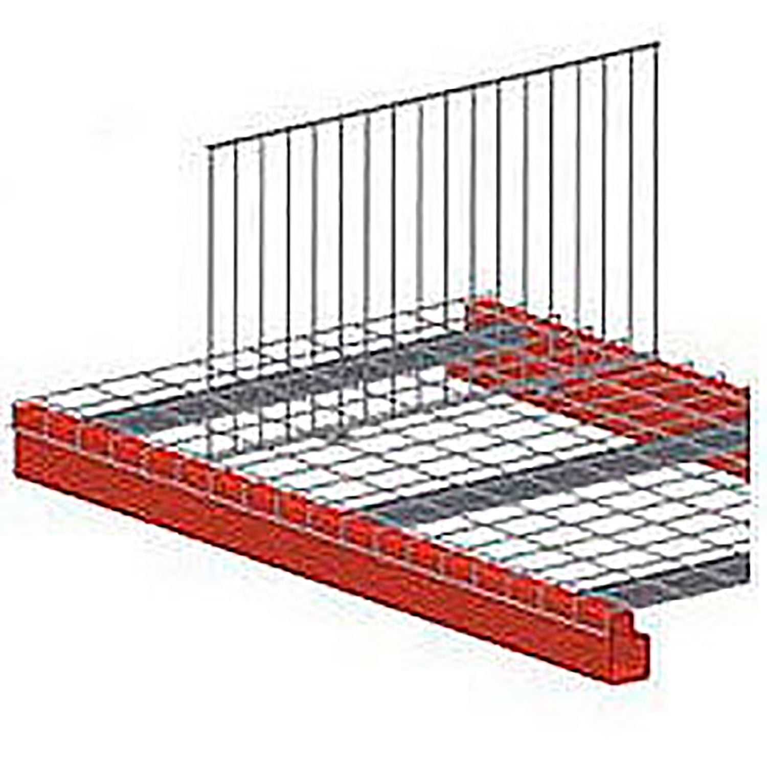 Global Industrial Pallet Rack Wire Deck Divider 34""D x 18""H - Walmart.com
