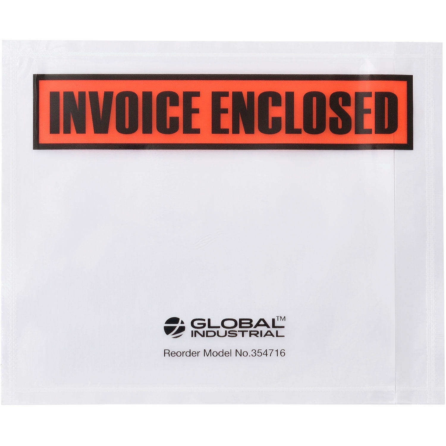 Global Industrial Panel Face Envelopes ""Invoice Enclosed"" 4-1/2""L x ...
