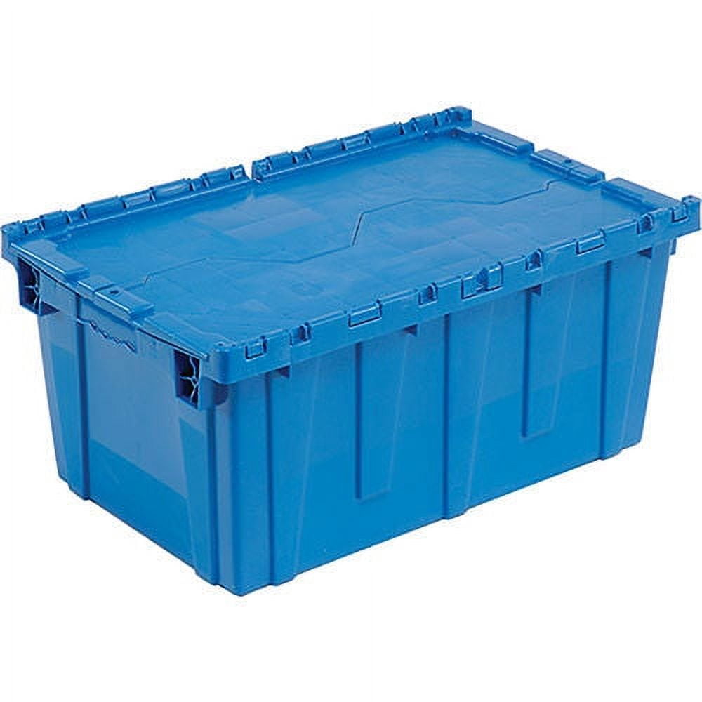 Global Industrial Plastic Attached Lid Shipping & Storage Container 25 ...