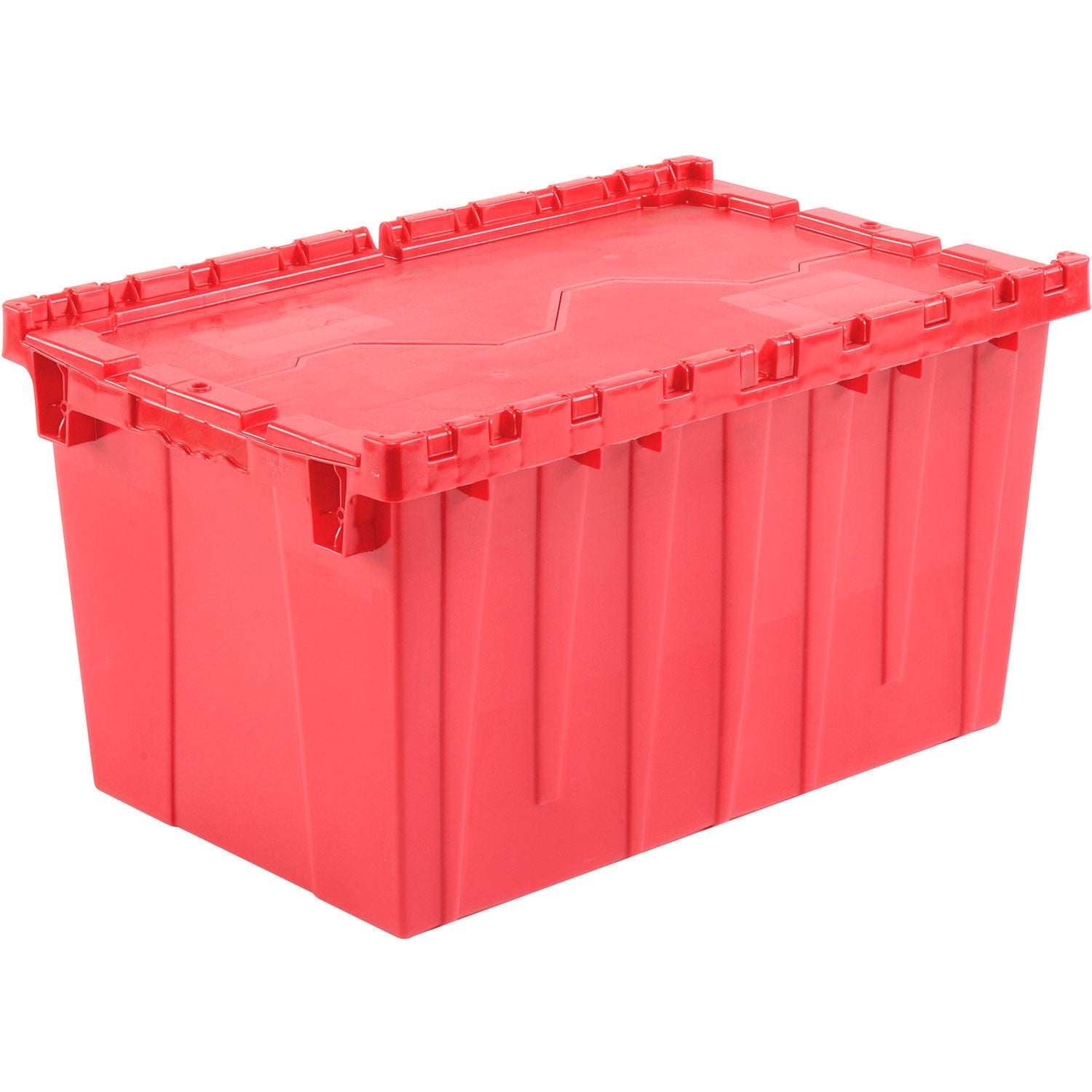 Global Industrial Plastic Attached Lid Shipping & Storage Container 25 ...