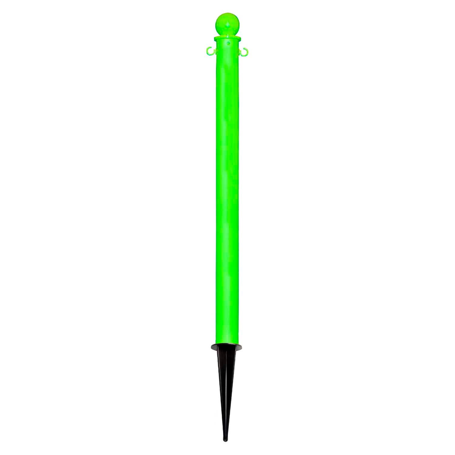Global Industrial Plastic Ground Pole, 35"H, Safety Green - Walmart ...