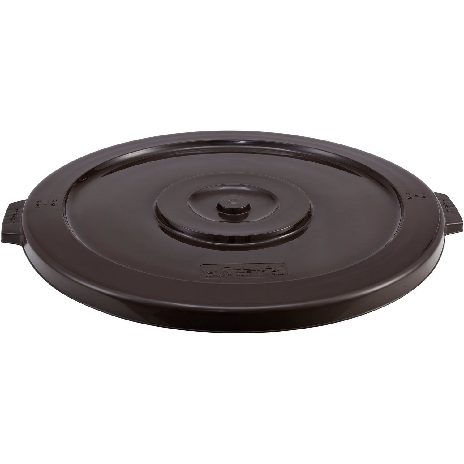 Global Industrial Plastic Trash Can Lid 44 Gallon Brown - Walmart.com