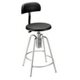 Global Industrial Polyurethane Shop Stool With Backrest Black - Walmart.com