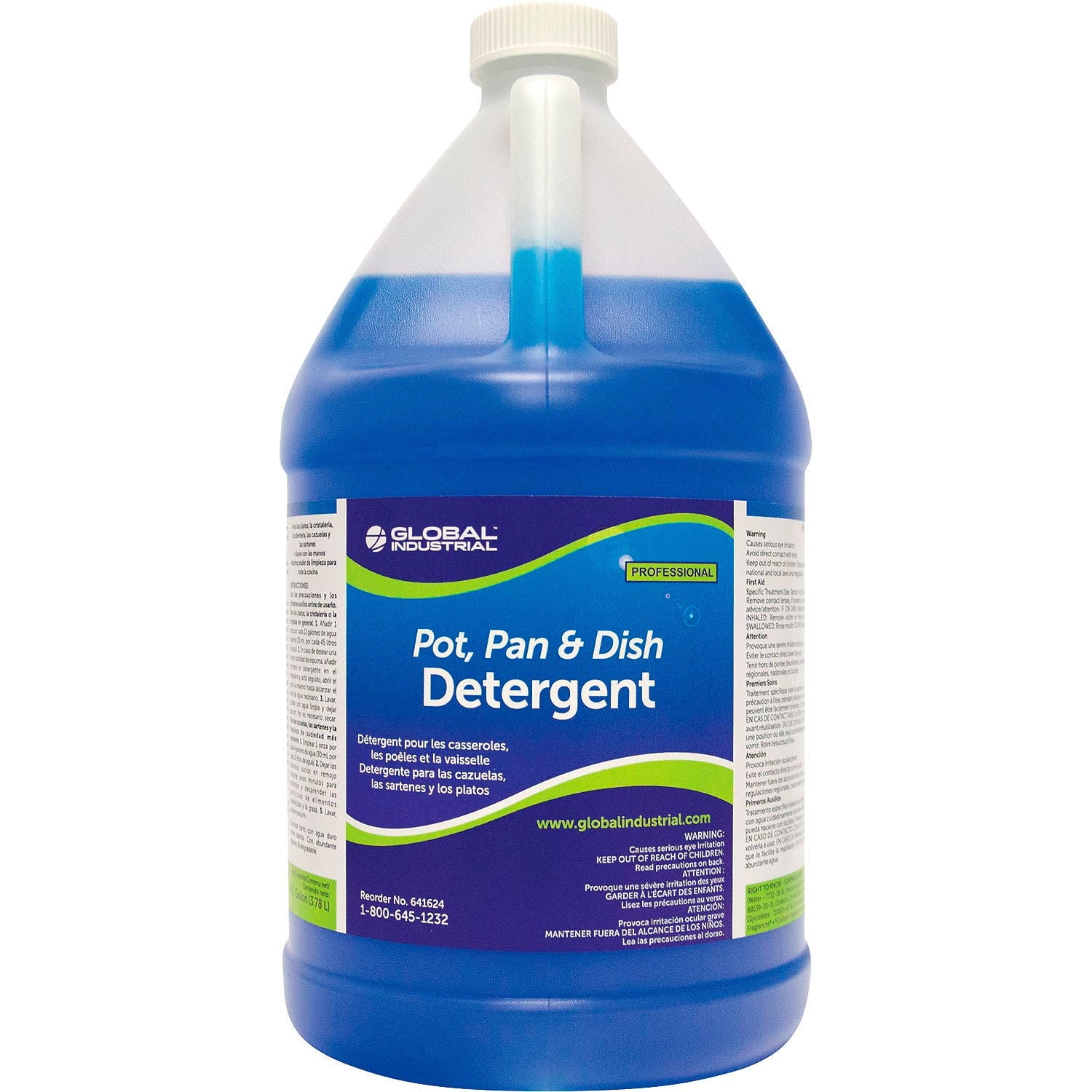 Global Industrial Pot Pan & Dish Detergent 1 Gallon Bottle 4/Case ...