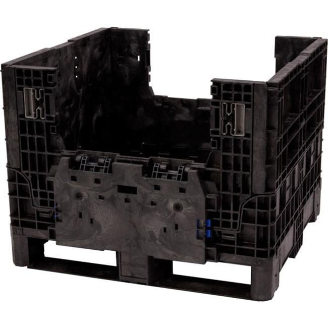 Global Industrial B3178583 Premium Collapsible Bulk Container, Black ...