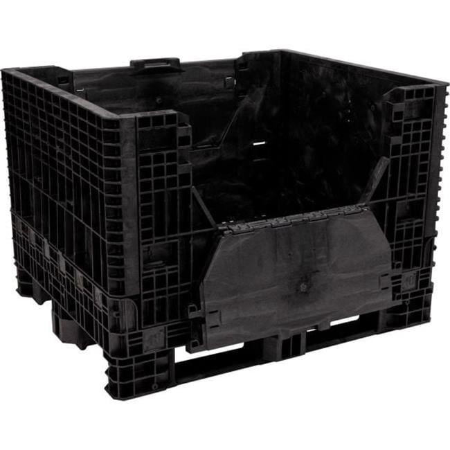 Global Industrial B3178585 Premium Collapsible Bulk Container, Black ...