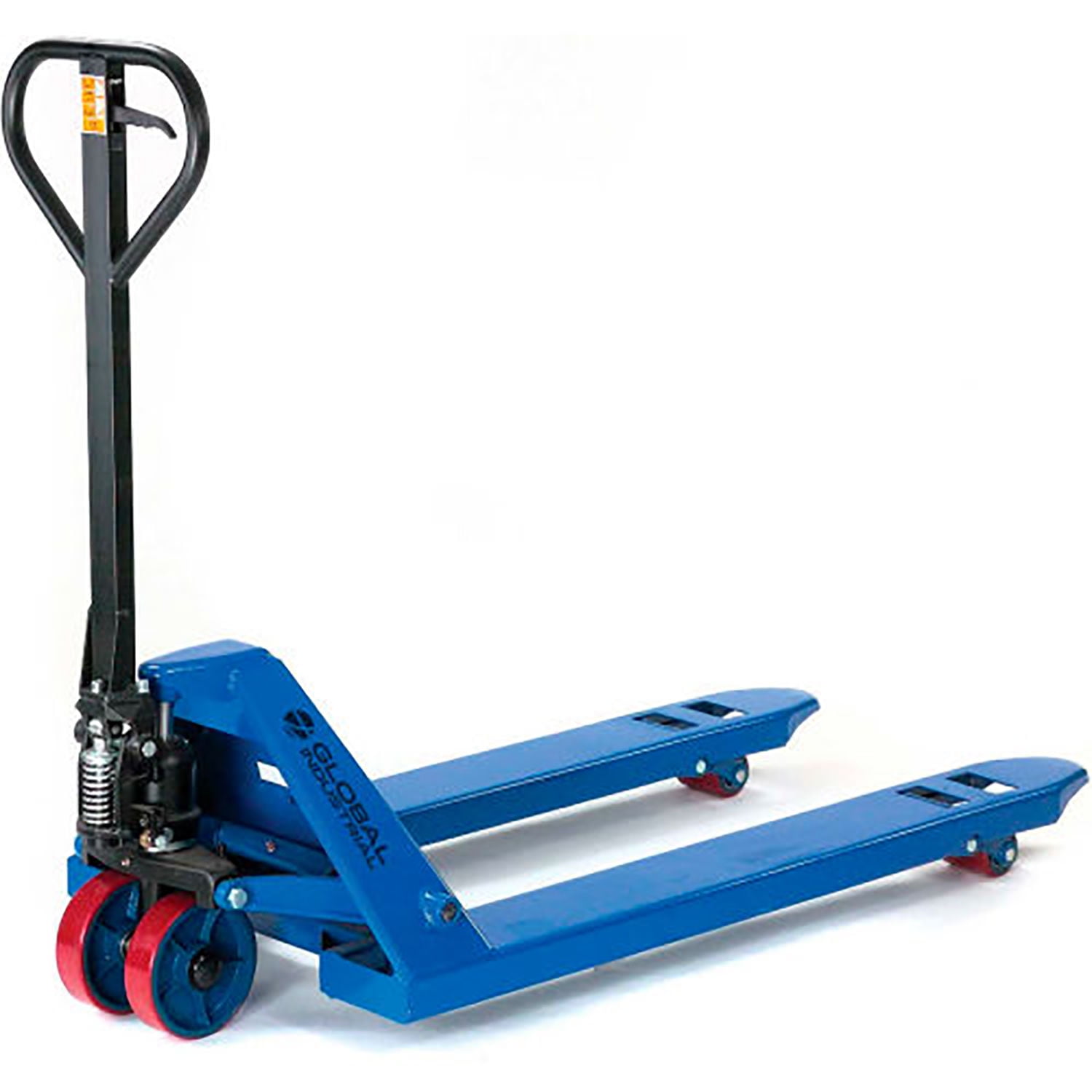 Global Industrial Pallet Jack Truck with Wheel, Narrow Fork, 6600 Lb ...