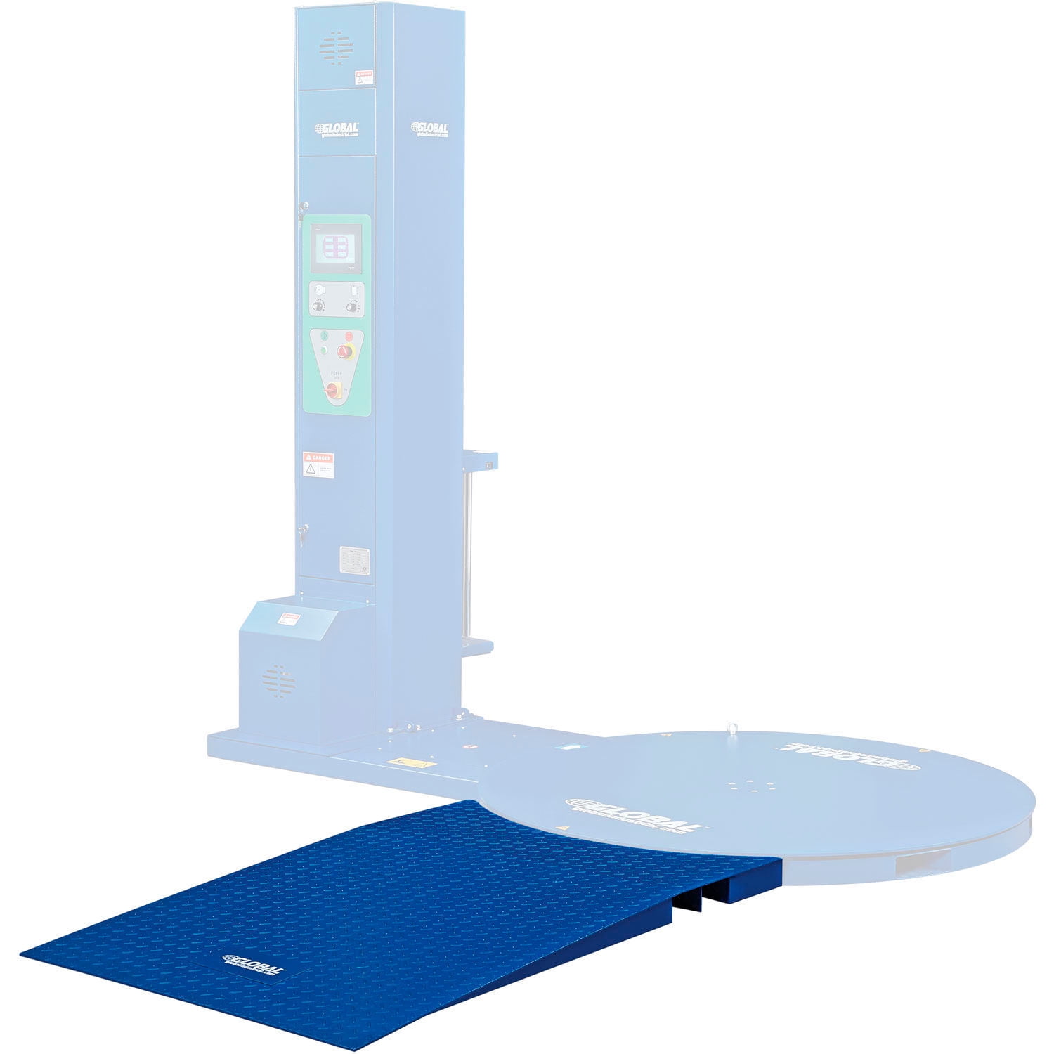 Global Industrial Stretch Wrap Machine Ramp For 412409, 59-1/16"Lx39-3/ ...
