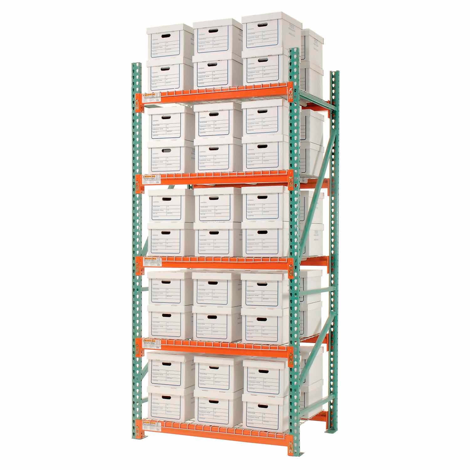 Global Industrial Record Storage Rack Starter Letter Legal 48"W x 42"D ...