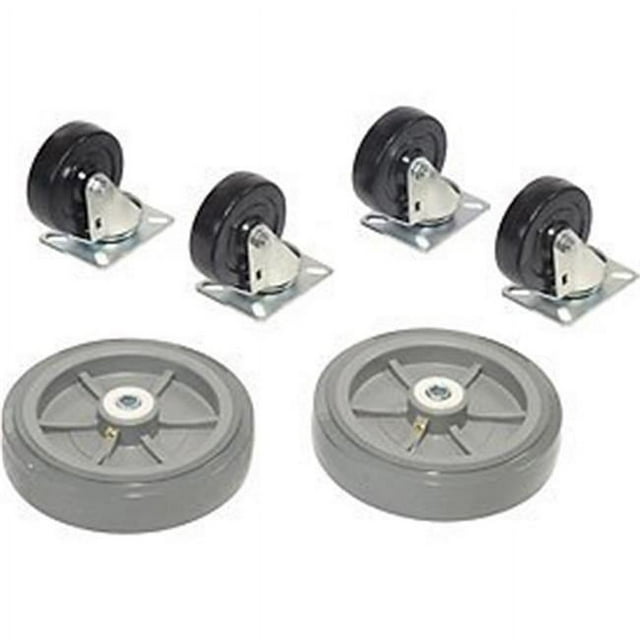 Global Industrial Replacement Caster Kit for Global Wood & Steel Deck ...