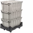 Global Industrial Attached Lid Shipping ContainerDolly Combo27-3/16 ...