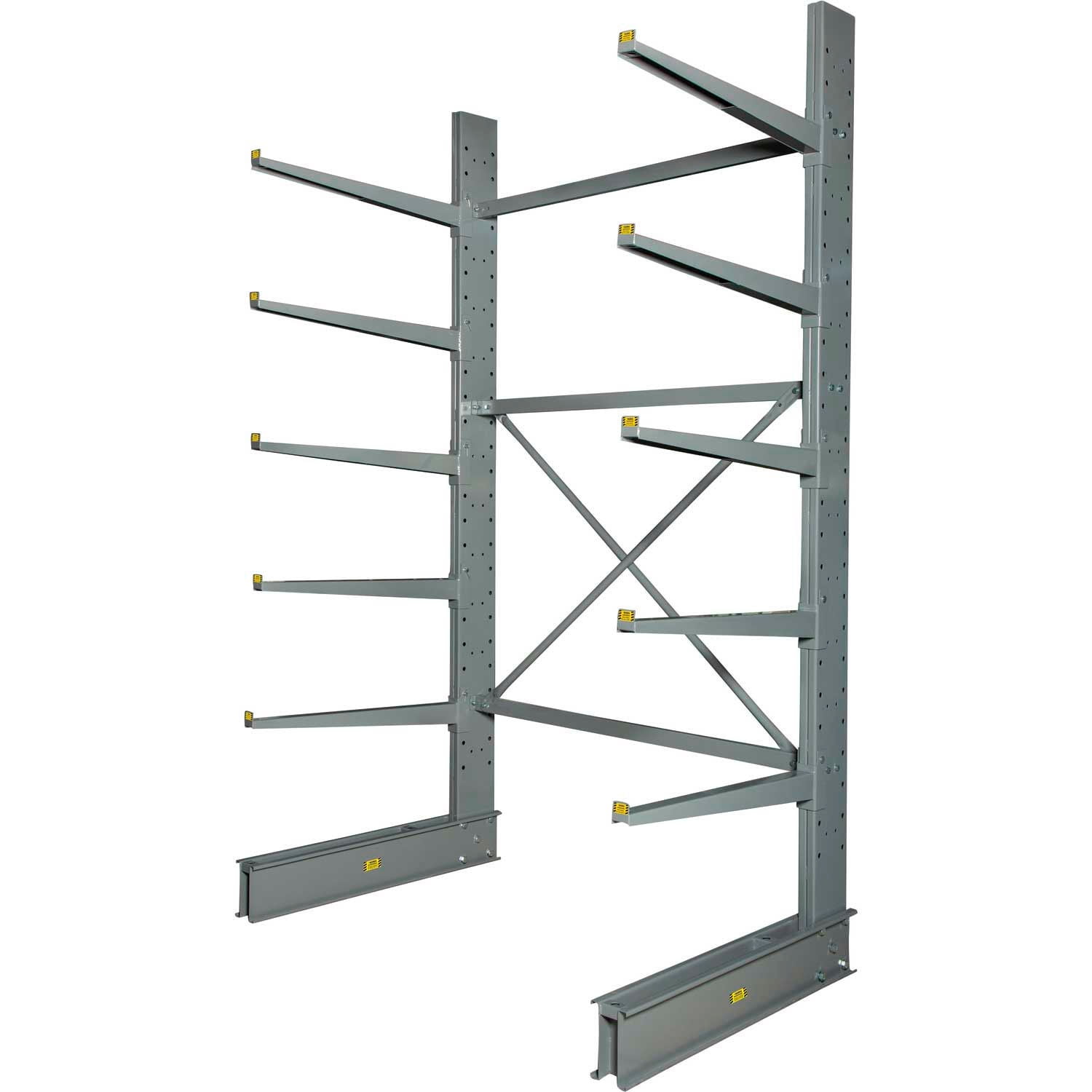 Global Industrial Single Sided Heavy Duty Cantilever Rack Starter, 2 ...