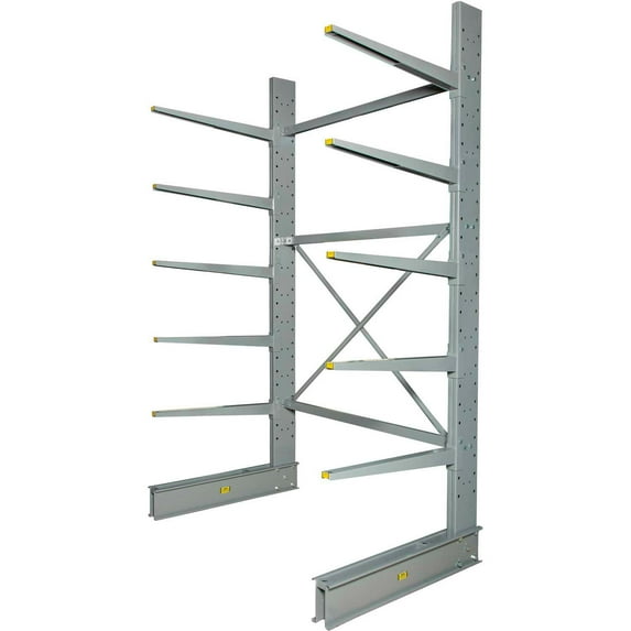 Global Industrial Single Sided Heavy Duty Cantilever Rack Starter, 72"W ...