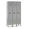 Single Tier Locker, 12x18x60, 3 Door Ready To Assemble, Gray - Walmart.com