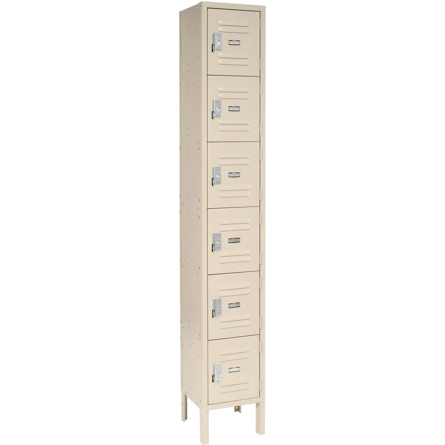 Six Tier Locker, 12x12x12, 6 Door, Ready To Assemble, Tan - Walmart.com