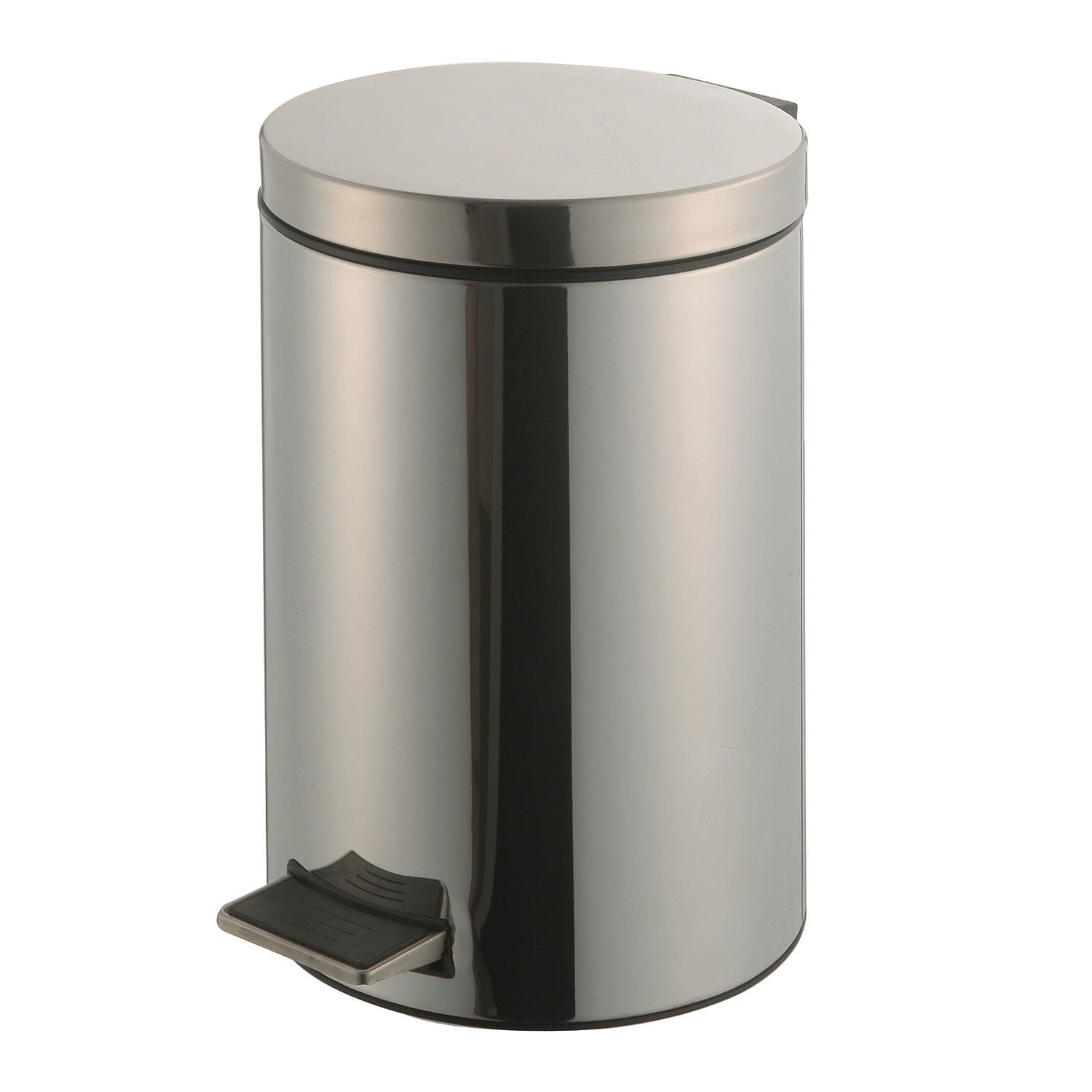 Global Industrial Step On Trash Can, 3-1/2 Gallon, Stainless Steel ...