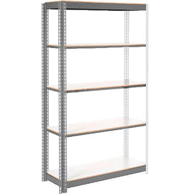 Global Industrial UABS18488L5 5 Shelf Heavy Duty Boltless Shelving Add ...