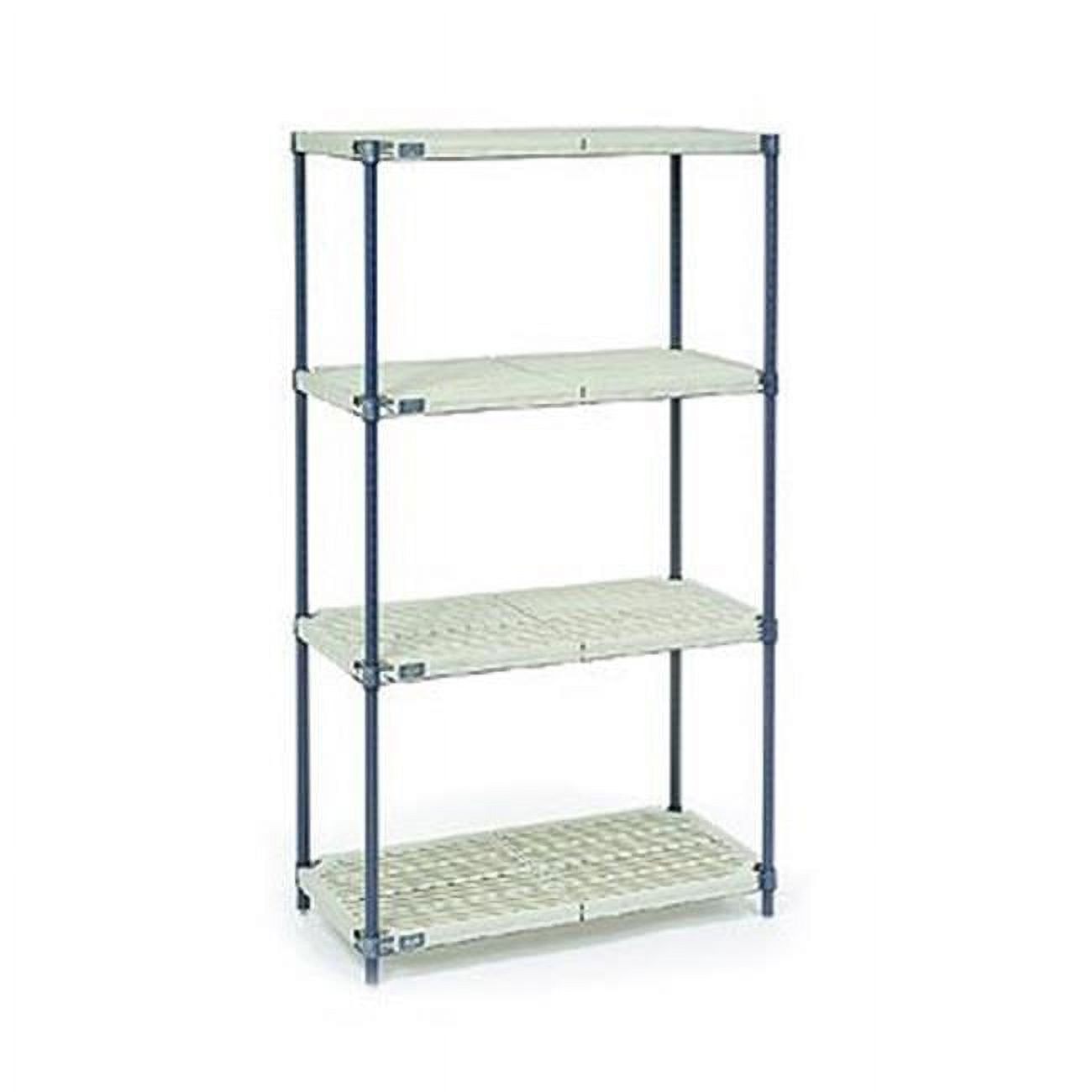Global Industrial Vented Plastic Shelving with Nexelon Finish - Beige ...