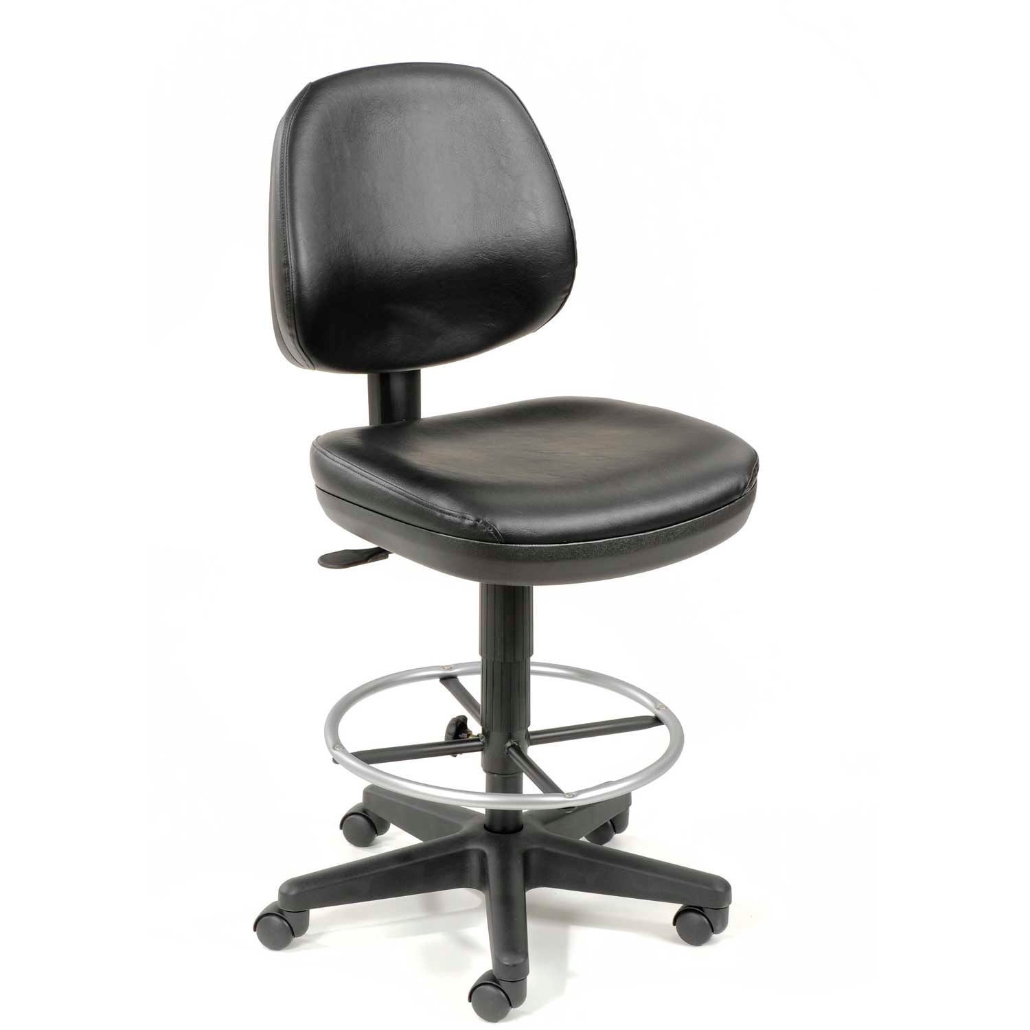 Global Industrial Vinyl Stool w/Pneumatic Height Adjustment - Walmart.com