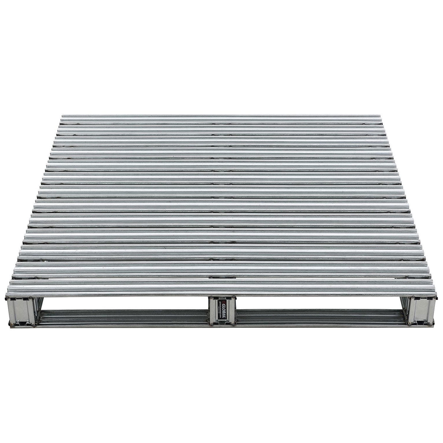 Global Industrial 48"L x 48"W Galvanized Steel Pallet - Walmart.com