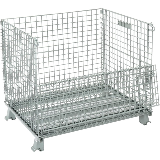 Global Industries 493396 Folding Wire Container, 40 x 32 x 34.5 in ...