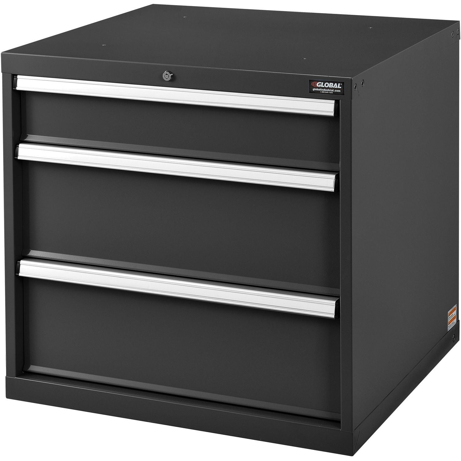 Global Industries Lockable Storage Unit, Modular 3-Drawer Cabinet with ...