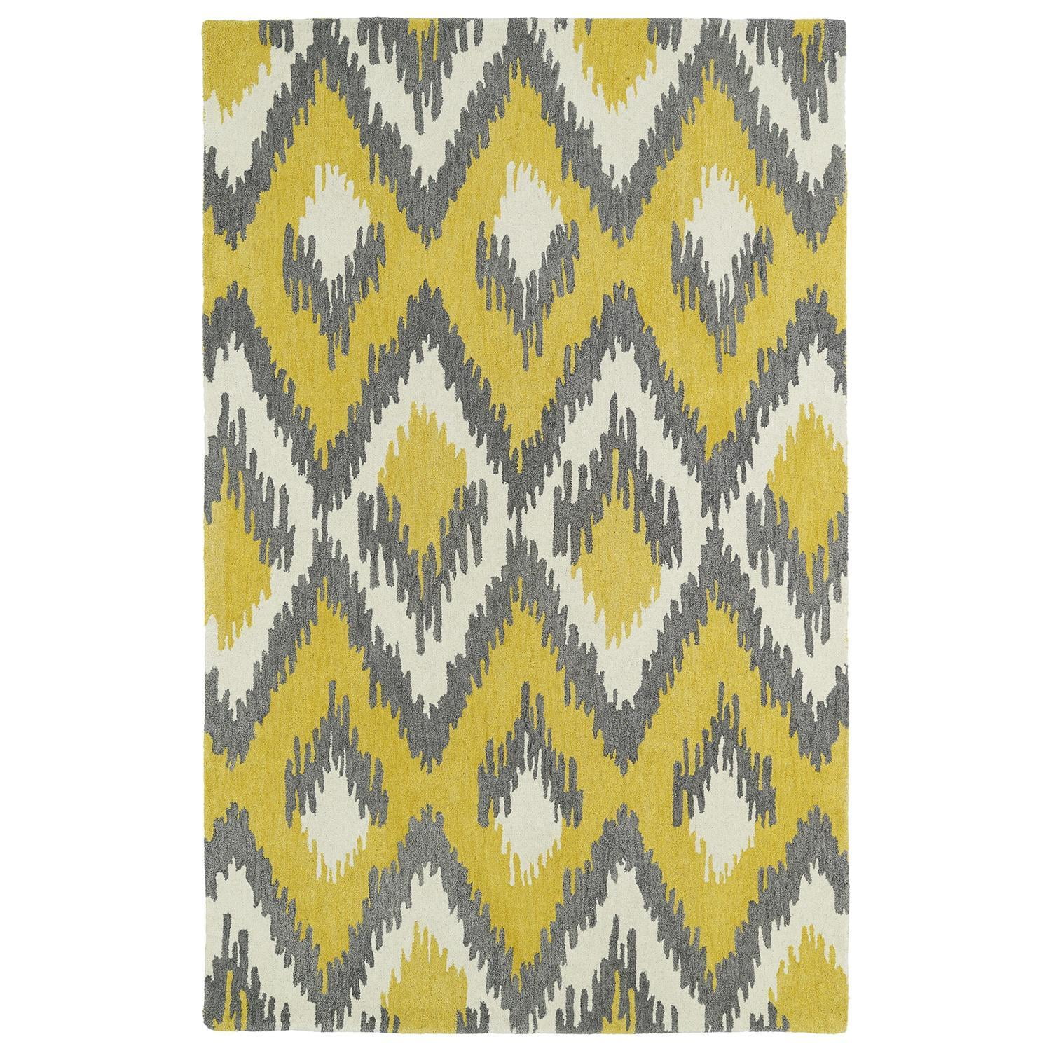 Kaleen Global Inspirations Hand-tufted Glb10-28 Yellow Area Rugs ...