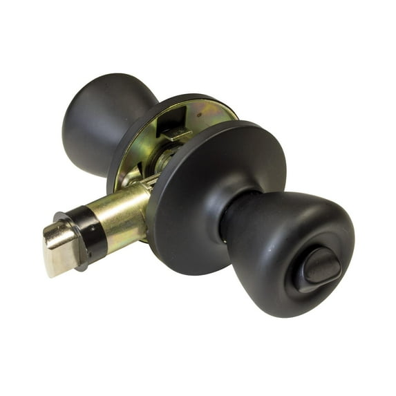 Global Link Locking Interior RV Mobile Home Door Knob, Matte Black ...