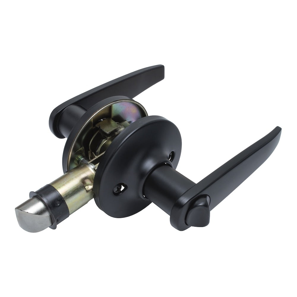 Global Link RV Interior Locking Lever Style Door Knob, Matte Black ...