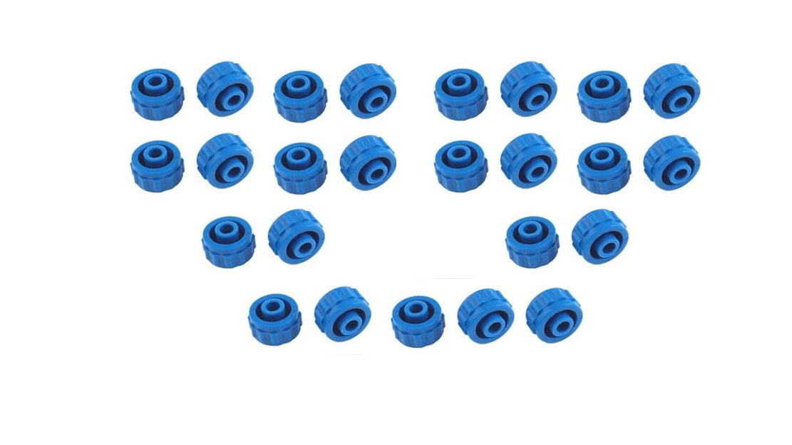 Global Medical Products Syringe Tip Cap, Luer Lock, Blue, Non-Sterile ...