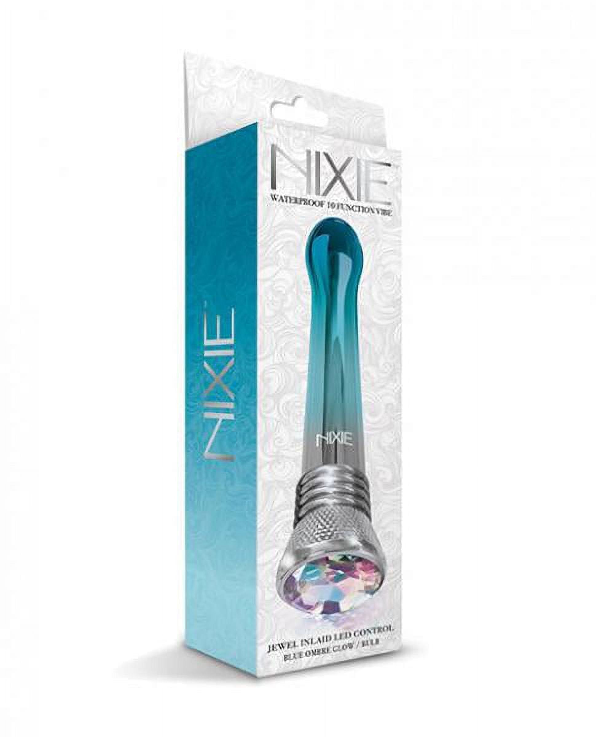 Global Novelties Nixie Waterproof Bulb Vibe - 10 Function Blue Ombre ...