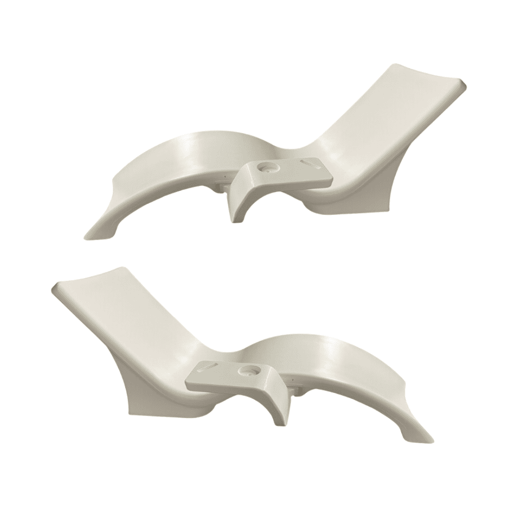 Global Pool Products 2 Lounge Chairs with Connecting Table - Outdoor ...