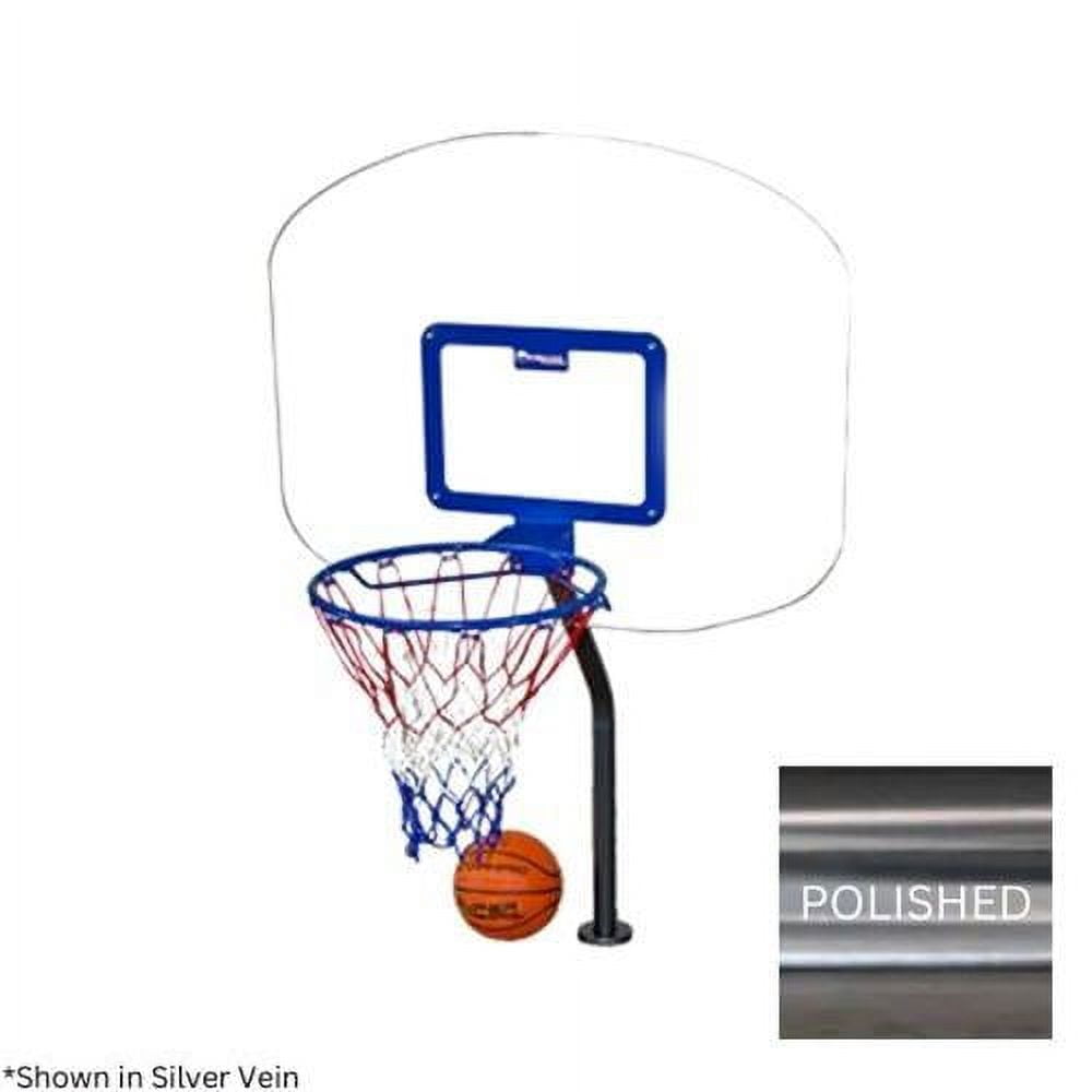 Global Pool Products Heavy Duty 12" Basketball Hoop Set - Stainless ...