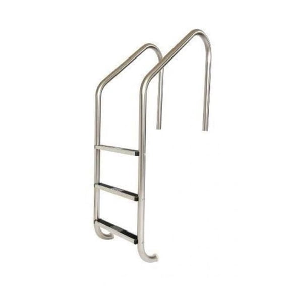 Global Pool Products LAD100 0.049 in. 3 Step Ladder with Plastic ...
