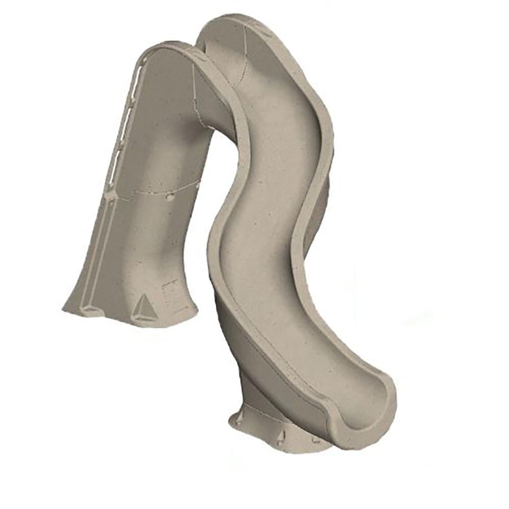 Global Pool Products-RIP Tide Inground Pool Water Slide, Right Curve ...