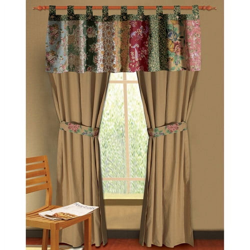 Global Trends Antique Chic Cotton Valance 84x21 Tab Top Floral Living ...
